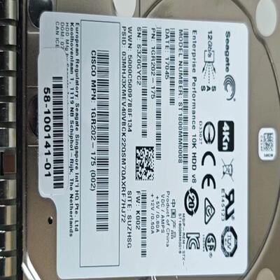 思科 58-100141-01  1.8T 2.5寸 12G