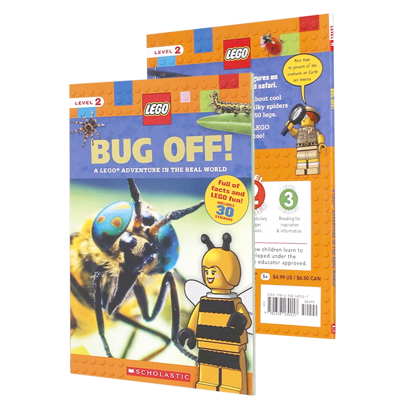 现货 英文原版 童书 虫子快走开！乐高LEGO科普之旅 Bug Off!: A Lego Adventure in the Real ...
