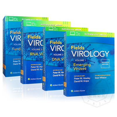 现货英文原版费氏病毒学4册套装