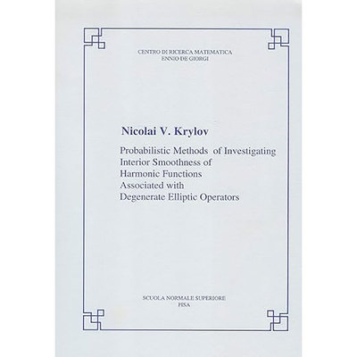 预订英文原版Probabilistic methods of investigating interior smoothness of harmonic functions associate 9788876421402