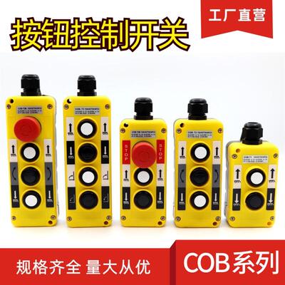 汽车尾板按钮开关COB-T2带磁铁尾板升降控制器COP-2B防雨按钮盒