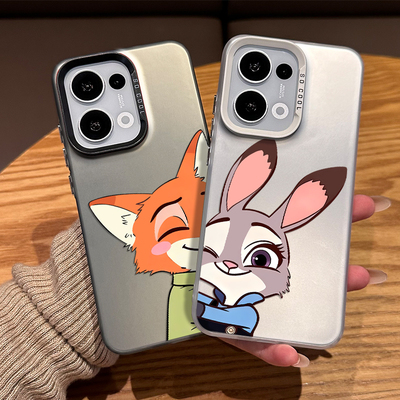 情侣疯狂动物城手机壳适用OPPO