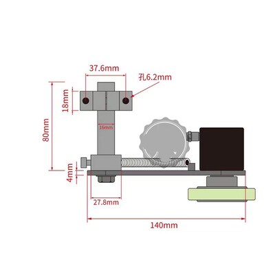 OMRON款旋转编码器固定安装支架E6B2-CWZ6C配套计米轮CWZ1X 5B