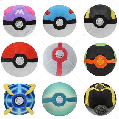 9 Styles Pokemon Plush Pokeball Master Ball Great Ultra Prem
