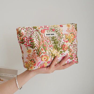 DJDF Women's Cosmetic Bag Green Seaweed Skincare Products La
