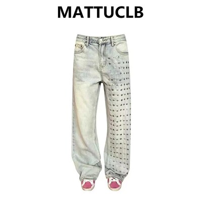 Women's Jean Designer Baggy Denim Pants Y2K Japanese Harajuk