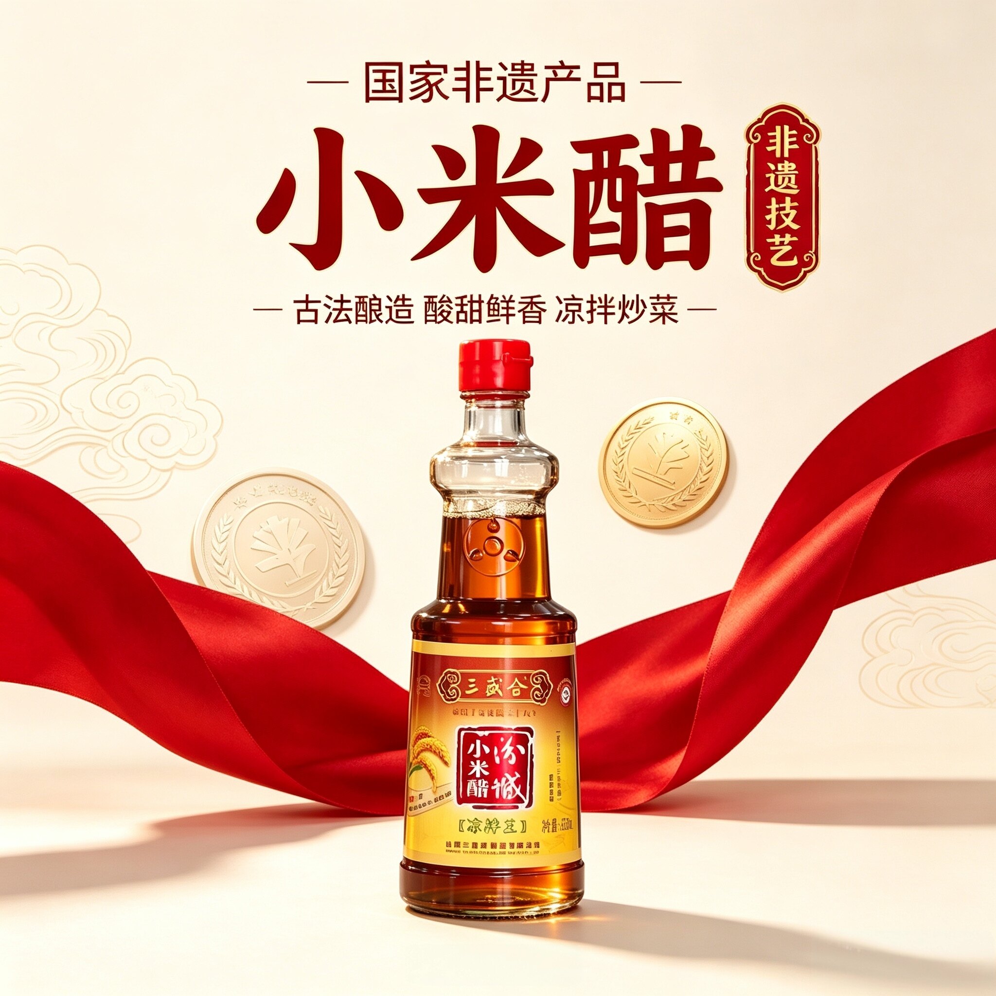 汾城新款米醋三盛合醋原浆酿造食醋家用凉拌饺子醋食用醋粮食醋