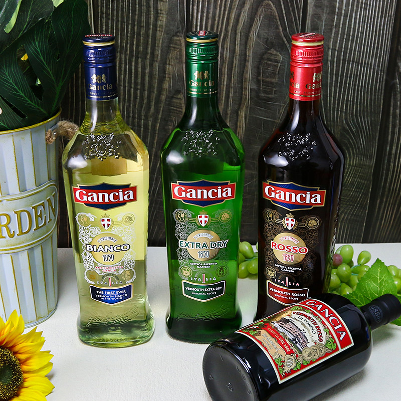 甘嘉味美思开胃酒威末酒利口酒Gancia VERMOUTH BIANCO意大利洋酒