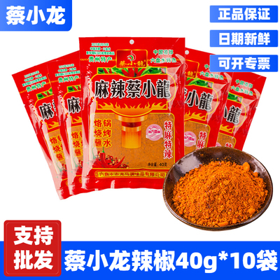 麻辣蔡小龙烧烤辣椒面40g*10袋装