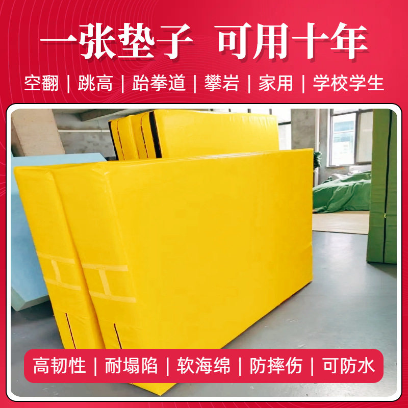 空翻训练垫子武术家用舞蹈超厚软垫折叠加厚体育跳高防护垫其他