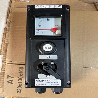 [德峰]CEAG防爆开关GHG43 带电流表 新的未使用 图上实物拍