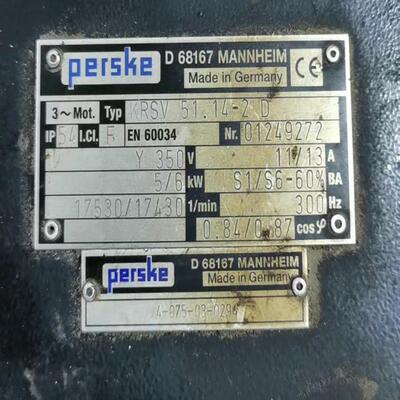 （设备配件）KRSV51.14-2D   PERSKE 主轴，拆机件，功