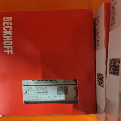 代理德国倍福模块，EL1034,全新原装正品行货，日期23年议价