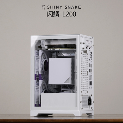 闪鳞 L200 9800X3D/5060/9060XT 桌面迷你ITX风冷游戏主机电竞SFX