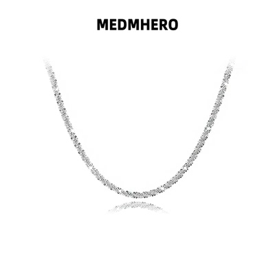 MEDMHERO925银锁骨链