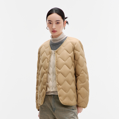 千仞岗秋冬新款女轻型羽绒三季可穿气质通勤内搭保暖外套Y309915N