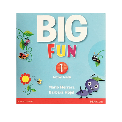 原版(第一版)Big Fun 1/2/3 Active Teach 一二三级电子白板软件课件培生出版社朗文幼儿英语3-6岁美式发语启蒙教材教学一体机软件