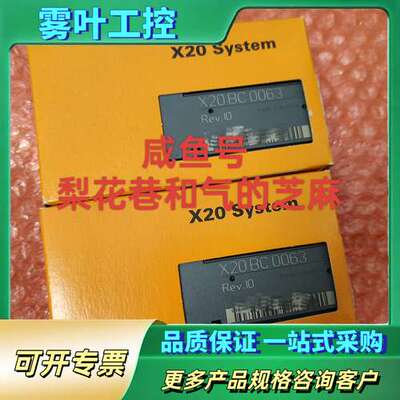 X20BC0063  贝加莱正品，欢迎咨询，快递默认【议价】