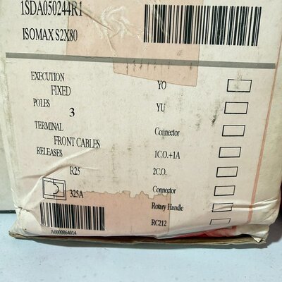 非标价ABB ISOMAX S2X80塑壳断路器议价