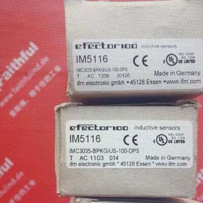 非标价IFM IM5116 易福门全新电感式传感器 IMC3035议价