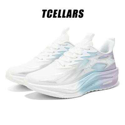 TCELLARS鞋子男运动鞋减震超轻透气夏季新款时尚碳板女专业跑步鞋