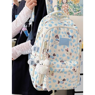 法国Nit Zana大容量书包初中女生2025新款减负护脊小学生双肩背包