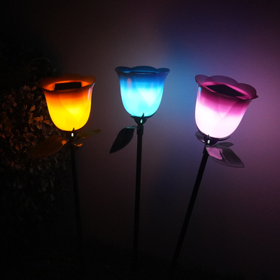 太阳能仿真花灯地插草坪灯