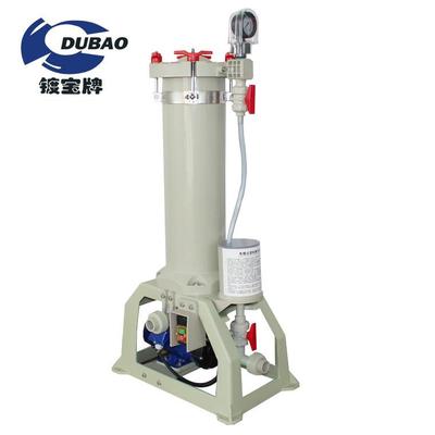 镀宝厂家直销耐腐蚀酸液过滤机PP电镀药液5千升小型过滤机