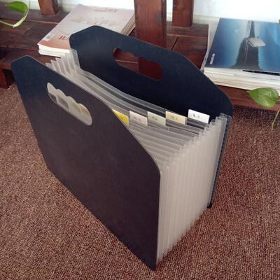 A4 Organ Bag Folder File Storage Box风琴文件夹大容量试卷收纳