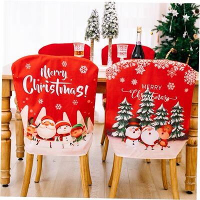 Christmas decoration chair covers English chair covers椅子套