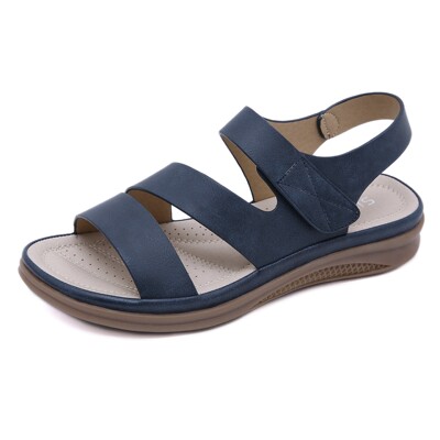 big size summer shoes women flat sandals 41 42 防滑大码凉鞋