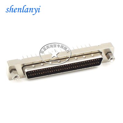 速发MDD68-180 SCSI HPDB68公直脚 68芯直插公头 P板卡插针