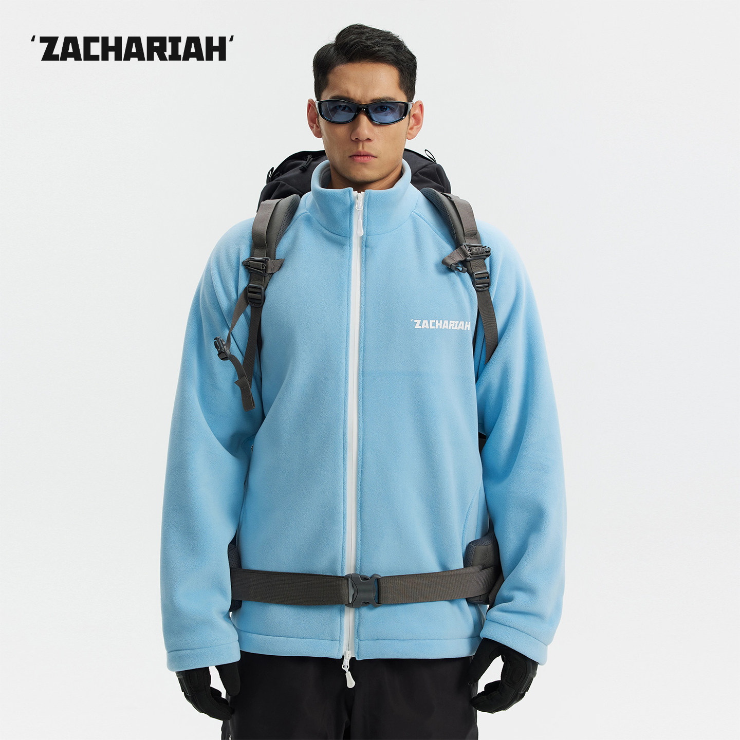 ZACHARIAH【蓝莓椰椰】奥粒绒男款滑雪抓绒保暖中间层 冲锋衣内胆