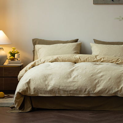 提花全棉保暖简约四件套