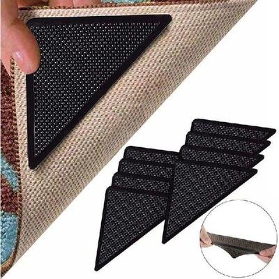 4Pcs8pcs/set Triangle Washable Reusable Rug Gripper