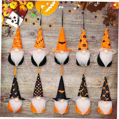 Halloween Rudolph Faceless Doll Pumpkin Bat Dwarf Doll Home