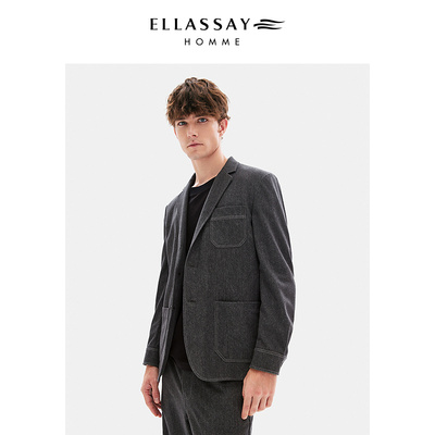 【秀场同款】ELLASSAY歌力思男装25年春季LP美丽诺羊毛混纺西装
