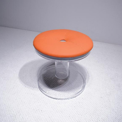 透明亚克力凳子加厚软包皮面