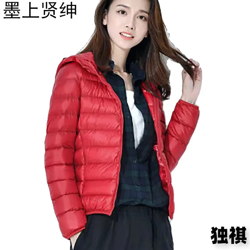 外贸女士轻薄棉衣女士短款修身轻薄款小棉衣女款立领女款连帽