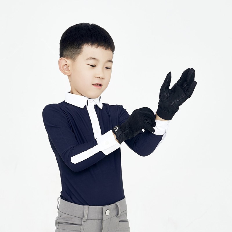 速发上术童童长袖专业四季款装备训练男儿比赛速干骑马T恤马衣