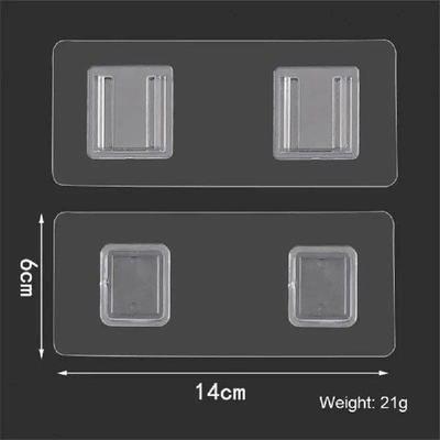 1pcs Double-Sided Hooks Strong Adhesive Transparent