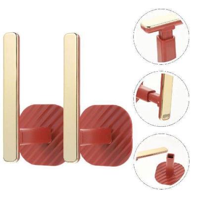 2Pcs Strong Adhesive Hooks Reusable Matching Shower Curtain