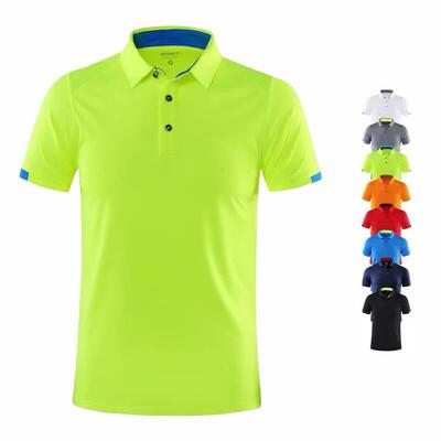 Quick Drying Short Sleeved Polo Shirt Golf Company Group Bra