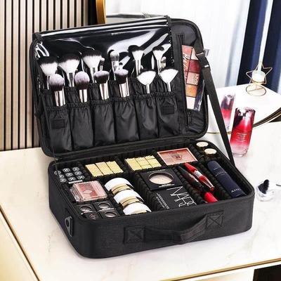 Women Professional Suitcase Makeup Box Make Up Cosmetic Bag