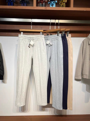 6800 老钱风轻奢男装高版本25早秋纯色无logo小直筒简约休闲裤