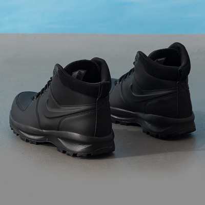 NIKE耐克男子MANOA LEATHER黑色高帮运动休闲雪地鞋HF7095-001