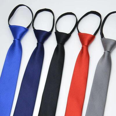 Zipper Necktie For Men Women Tie for Boys Girls Suits 6cm So