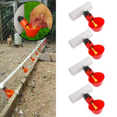 Areyourshop 4PCS Water Drinking Cups Chicken Watering Automa