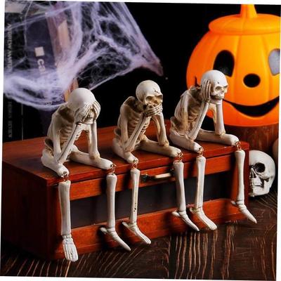 Halloween skeletons dont listen, dont look, dont tell骷髅