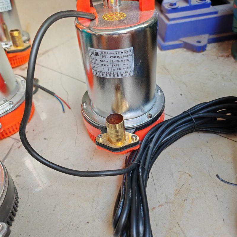 直流潜水泵48v60v小型高扬程农用灌溉家用电瓶电动车铜芯抽水泵机